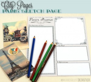 Art on the Go: Free Printable Paris Journal and Sketch Page