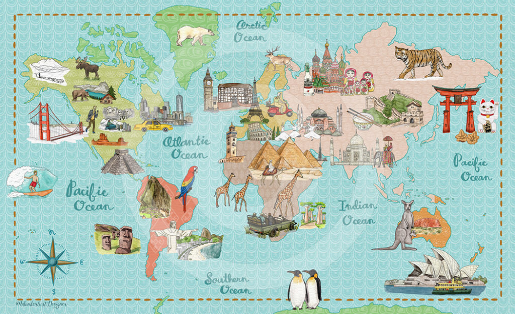 On Location: Dream Trips – Bucket List World Map
