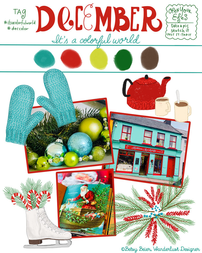 It’s a Colorful World – December Color Palette
