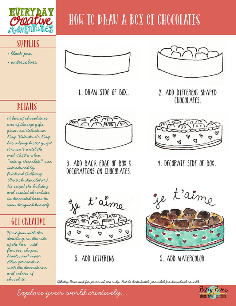 Art School: How to Draw a Box of Chocolates