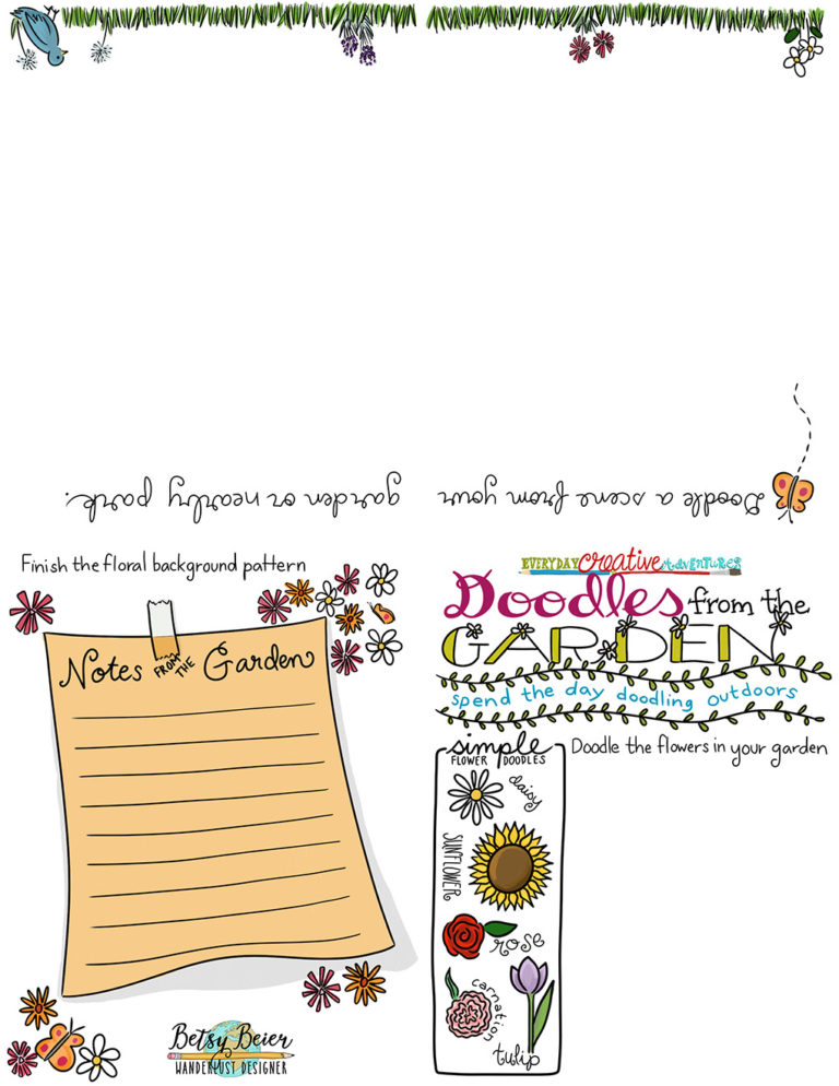 Free Printable Mini Journal – Doodles from the Garden