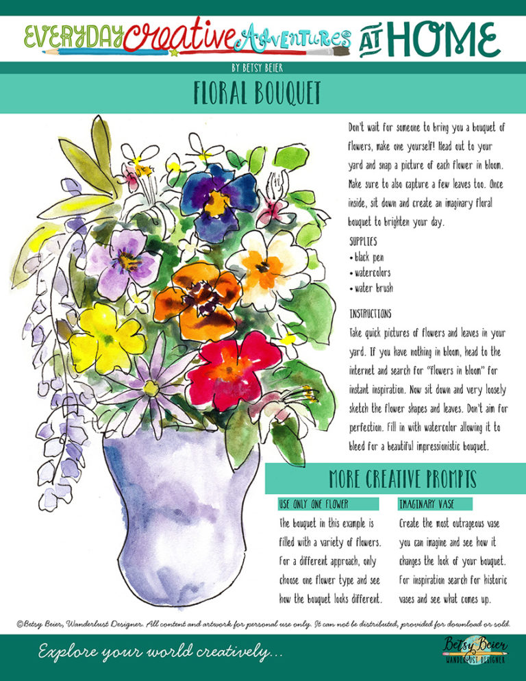 At Home Creative Adventures: Floral Bouquet