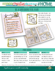 At Home Creative Adventures: Be a Naturalist for a Day (plus Free ...